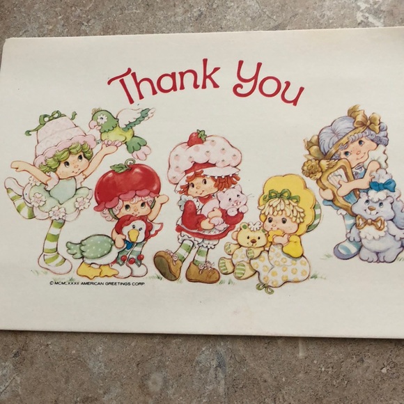 Other | Vintage Strawberry Shortcake Greeting Cards Rare | Poshmark